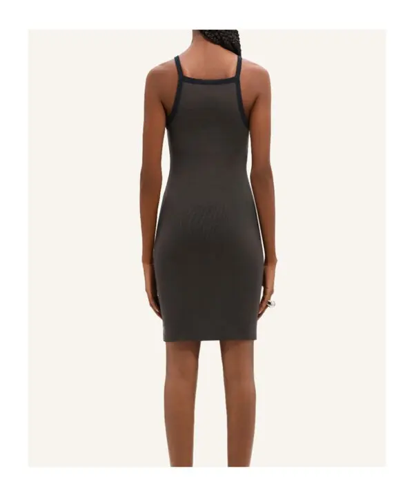 COURREGES Sleeveless Square Neck Mini Dress