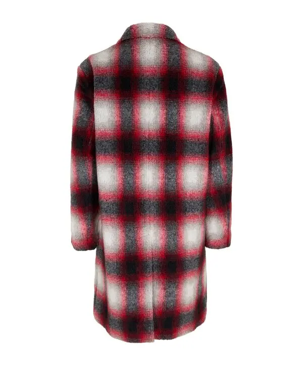 Hugo Boss Plaid Single-breasted Overcoat