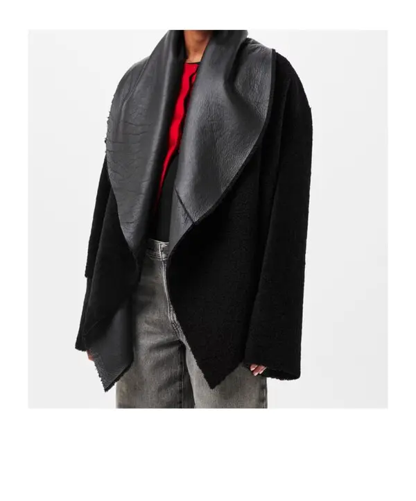 Magda Butrym Hooded Leather Jacket
