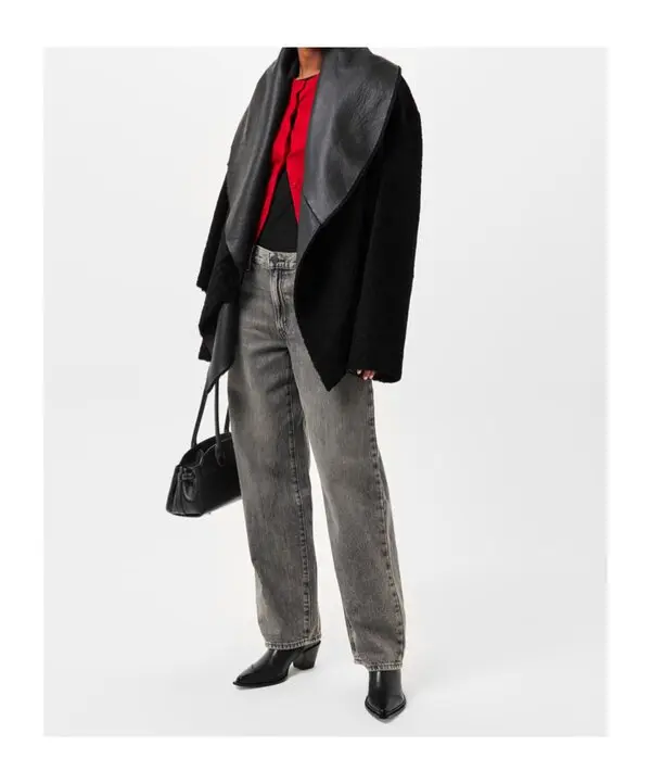 Magda Butrym Hooded Leather Jacket
