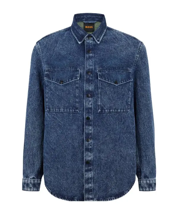 Hugo Boss Dark Acid-wash Denim Shirt