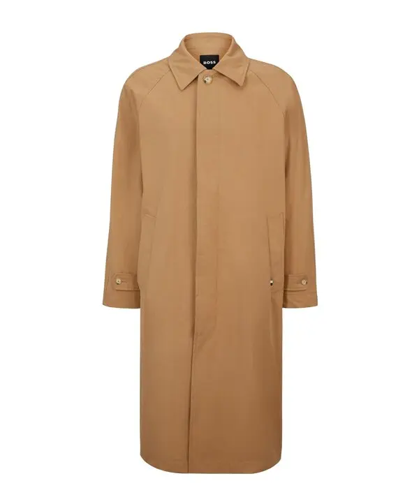 Hugo Boss Classic Camel-colored Long Car Coat