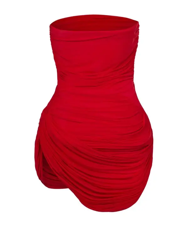 Magda Butrym Strapless Ruched Mini Dress