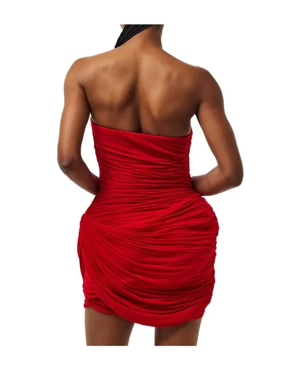 Magda Butrym Strapless Ruched Mini Dress