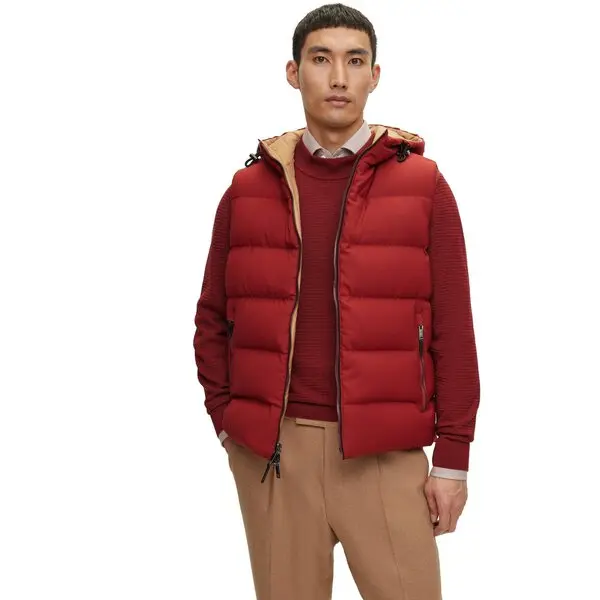 Hugo Boss Deep Quilted Hooded Gilet
