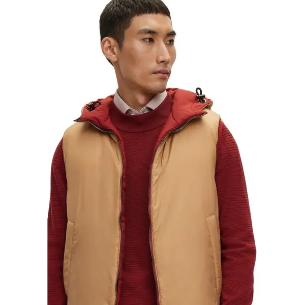 Hugo Boss Deep Quilted Hooded Gilet