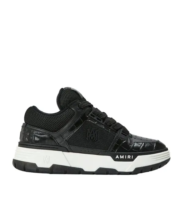 Amiri Low-top Sneakers With Crocodile Pattern Splicing