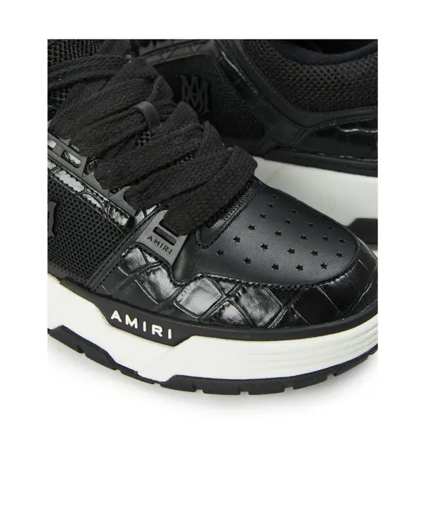Amiri Low-top Sneakers With Crocodile Pattern Splicing