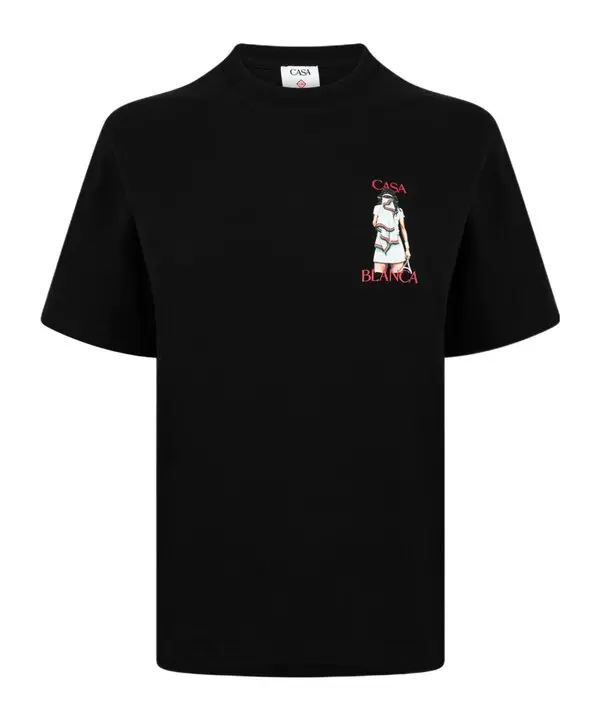 Casablanca Round-neck Printed T-shirt