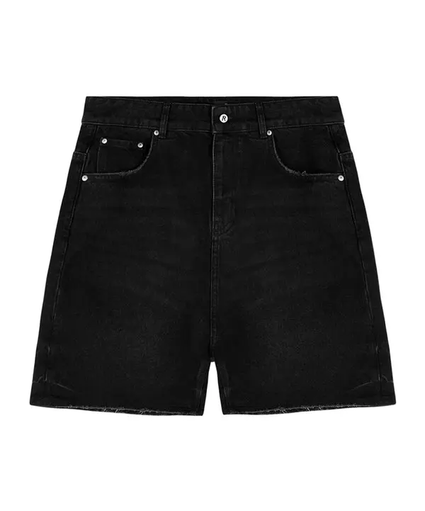 REPRESENT Washed Denim Knee-length Shorts