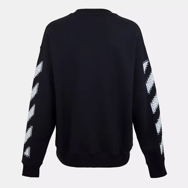 Off-White Diagonal Stripe Long Sleeve Sweatshirt