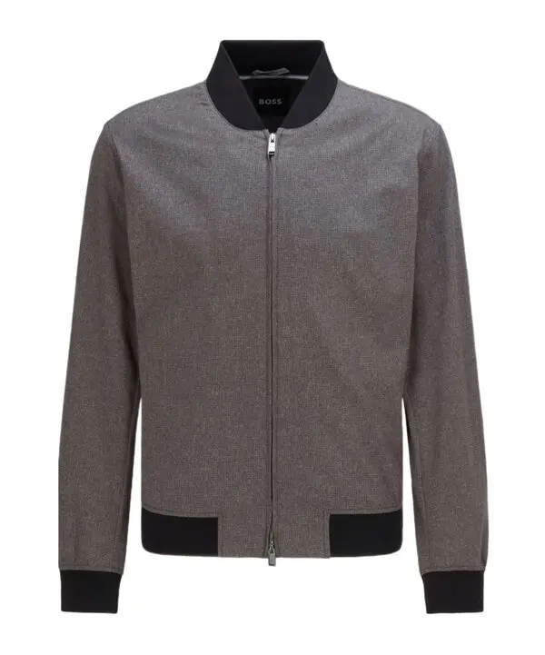Hugo Boss Boss Bomber Jacket With Zip-up Closure