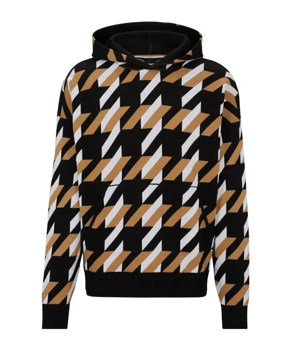 Hugo Boss Geometric Knit Hoodie