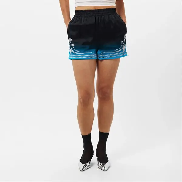 Casablanca Graphic Print Elasticated Waist Shorts