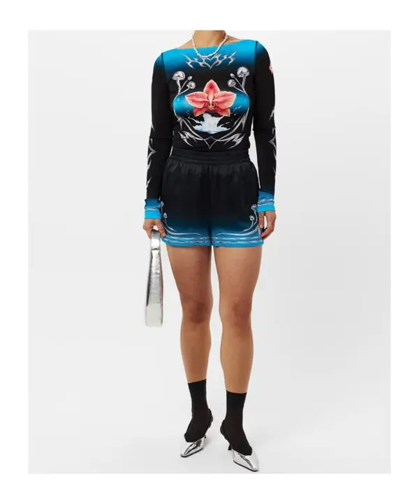 Casablanca Graphic Print Elasticated Waist Shorts