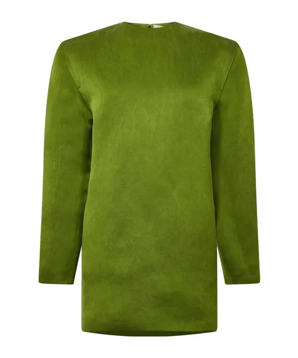 Saint Laurent Crew-neck Mini Dress