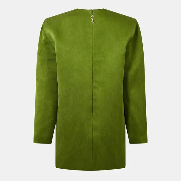 Saint Laurent Crew-neck Mini Dress