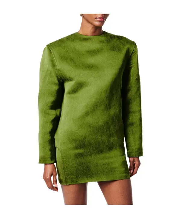 Saint Laurent Crew-neck Mini Dress