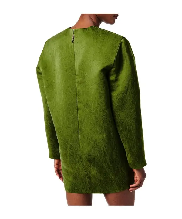 Saint Laurent Crew-neck Mini Dress