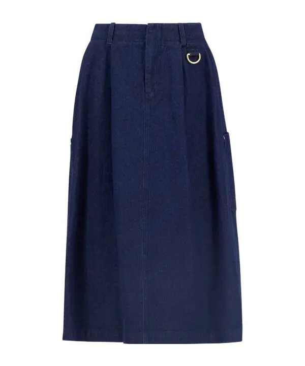 Barbour Belt Loop Midi Skirt