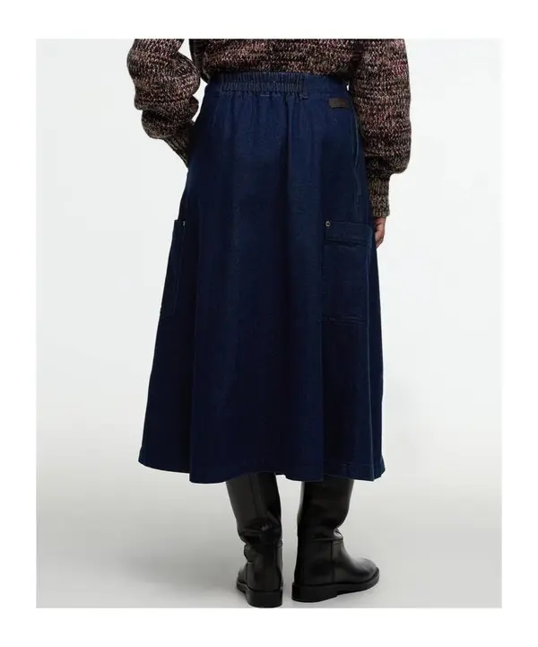 Barbour Belt Loop Midi Skirt