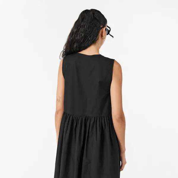 GANNI Sleeveless Maxi Dress With Bow Detail