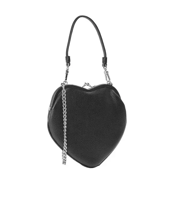 VIVIENNE WESTWOOD Heart-shaped Leather Handbag - Black