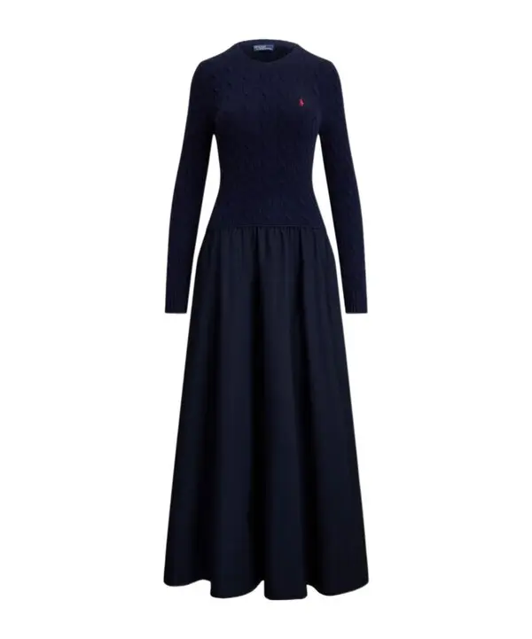 Polo Ralph Lauren Cable Knit A-line Dress