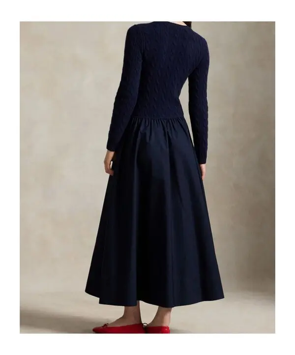 Polo Ralph Lauren Cable Knit A-line Dress