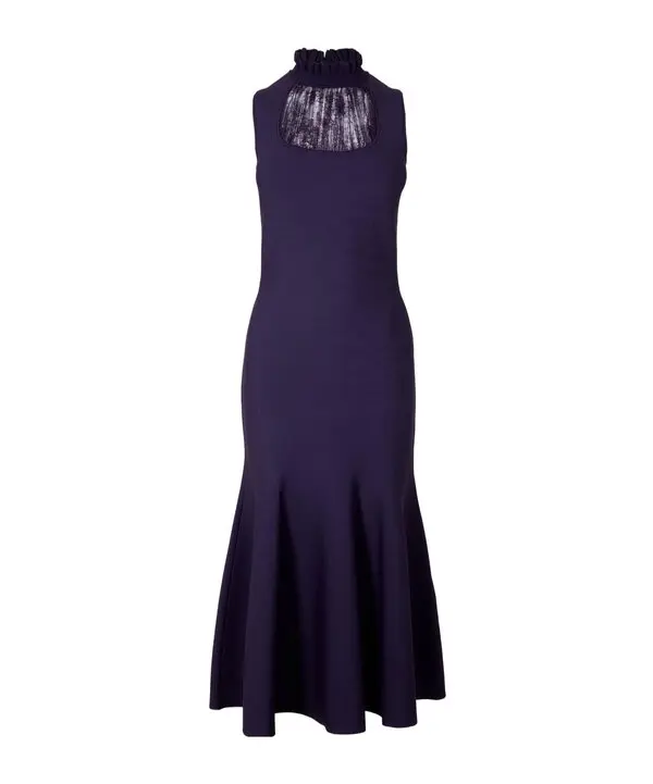 Alexander McQueen Lace Midi A-line Dress