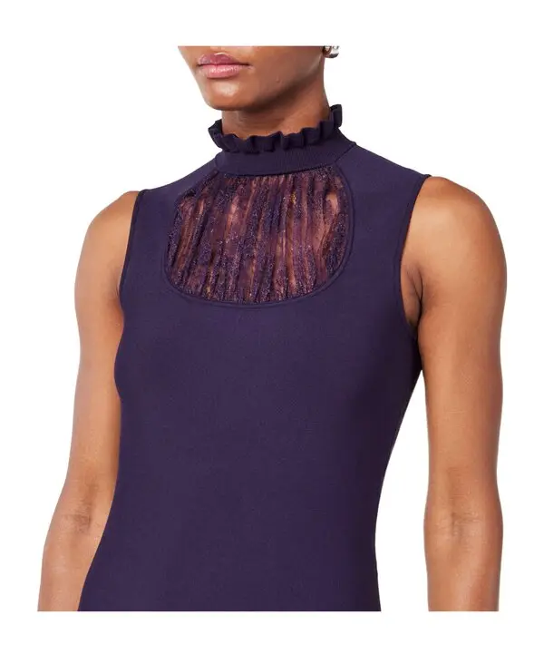 Alexander McQueen Lace Midi A-line Dress