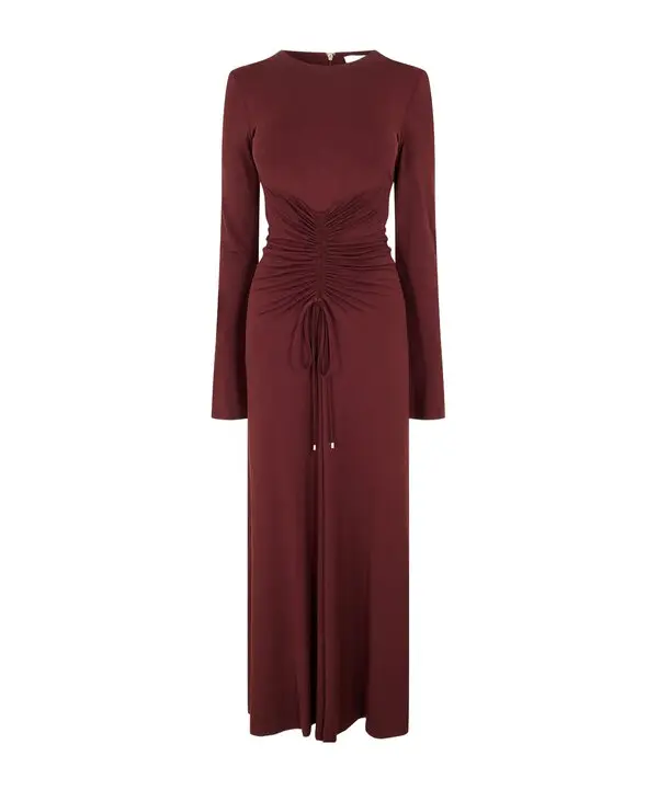 Max Mara Stretch Jersey Maxi Dress - Red