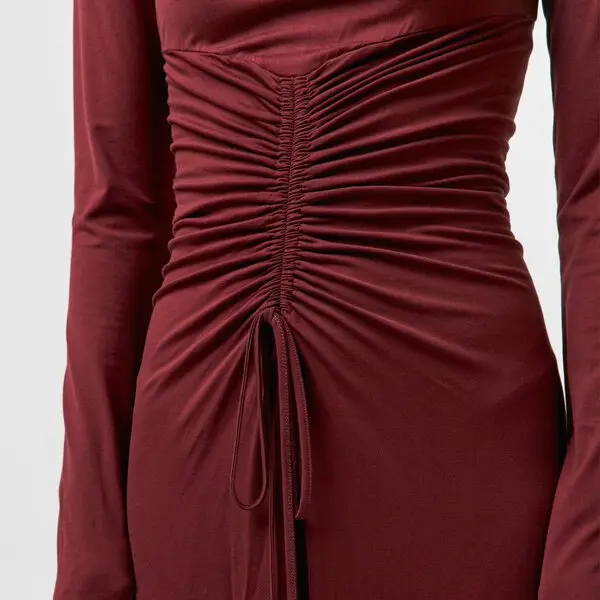 Max Mara Stretch Jersey Maxi Dress - Red