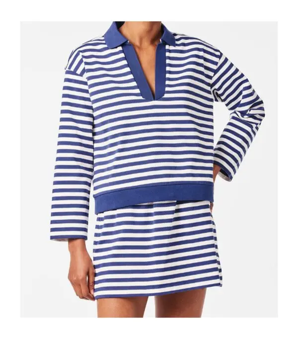 Posse Striped Polo Collar T-shirt