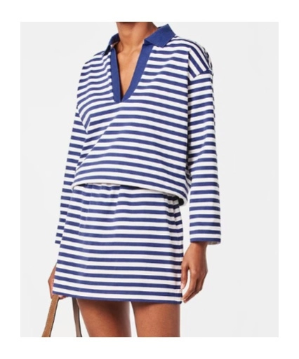 Posse Striped Polo Collar T-shirt