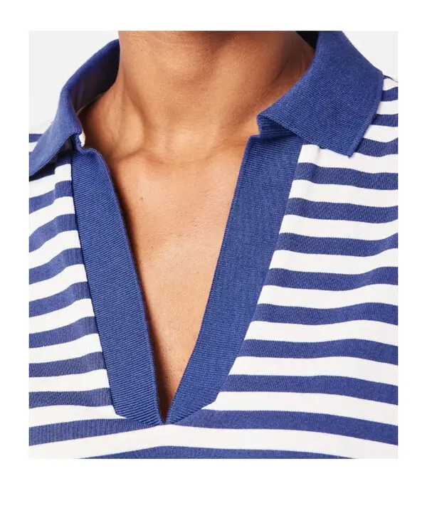 Posse Striped Polo Collar T-shirt