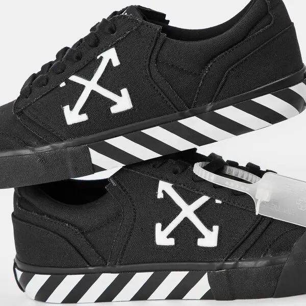Off-White Low-top Canvas Sneakers With Signature Branding