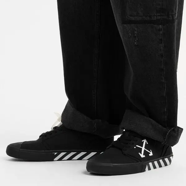 Off-White Low-top Canvas Sneakers With Signature Branding