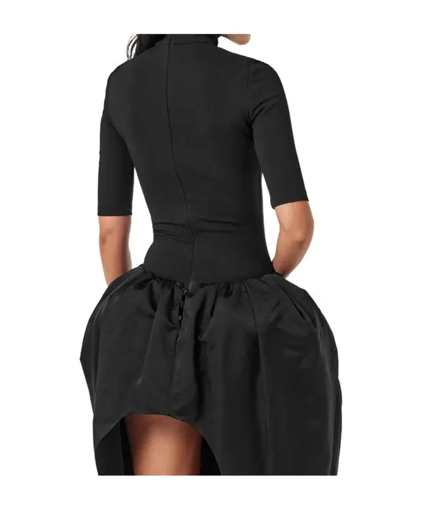 Magda Butrym High-neck Elbow-sleeve Midi Dress