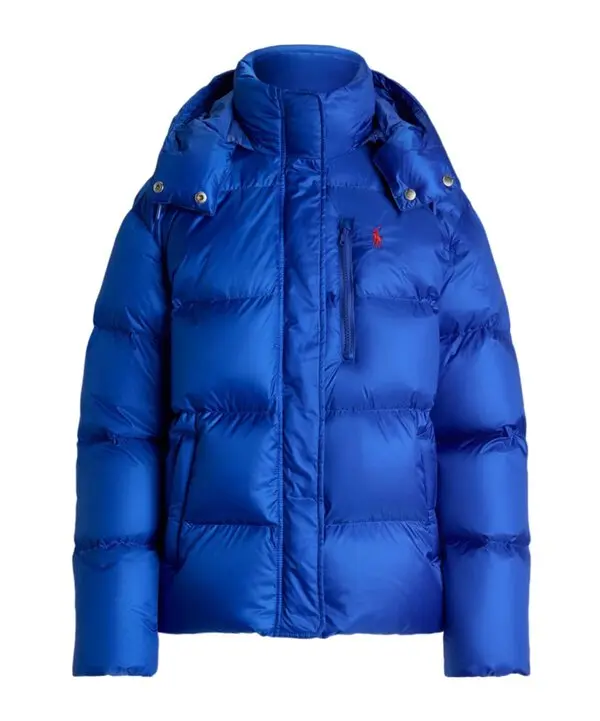 Polo Ralph Lauren Carly Puffer Jacket With Detachable Hood - Blue