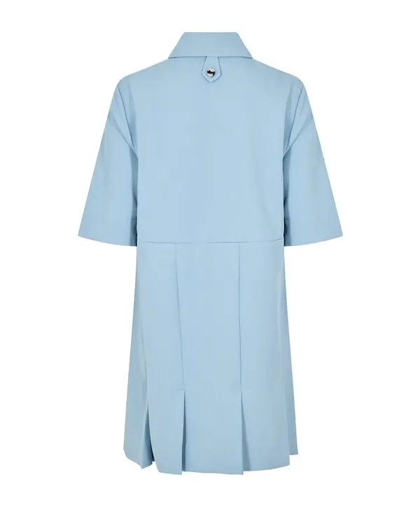 GANNI Zip Pleated A-line Mini Dress