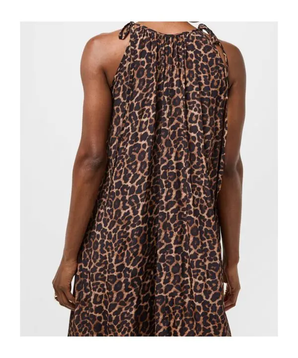 ANINE BING Sleeveless Leopard Print Maxi Dress