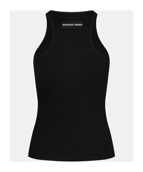 MARINE SERRE Logo Ribbed Vest