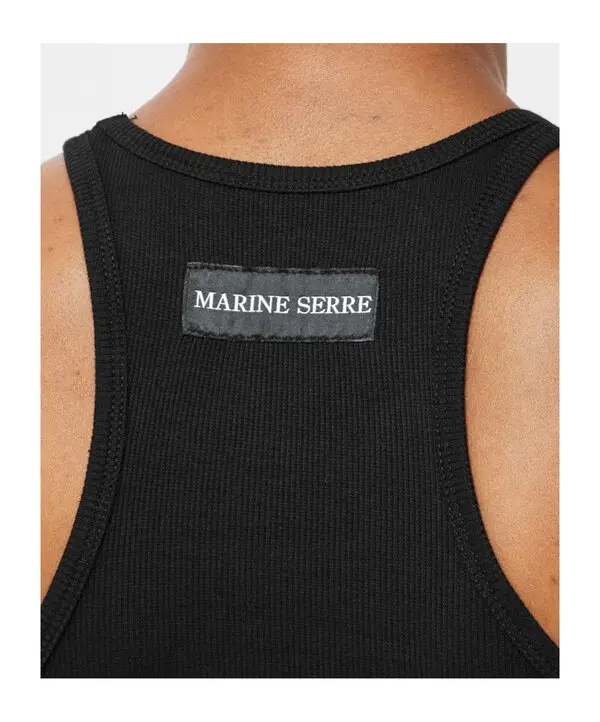MARINE SERRE Logo Ribbed Vest