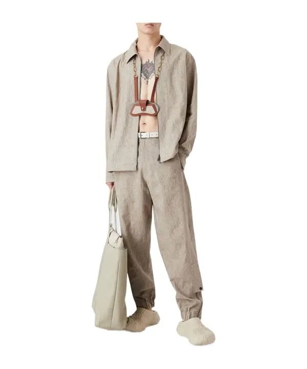 Emporio Armani Zip-front Collared Overshirt