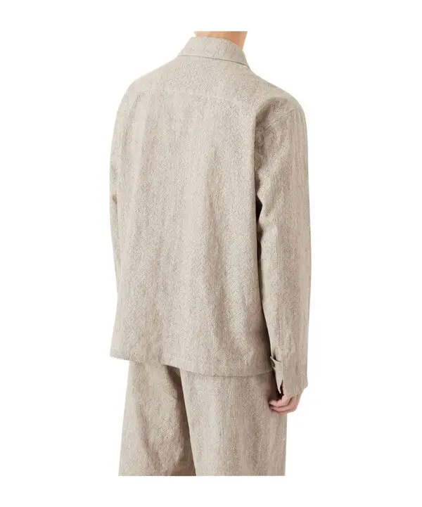 Emporio Armani Zip-front Collared Overshirt