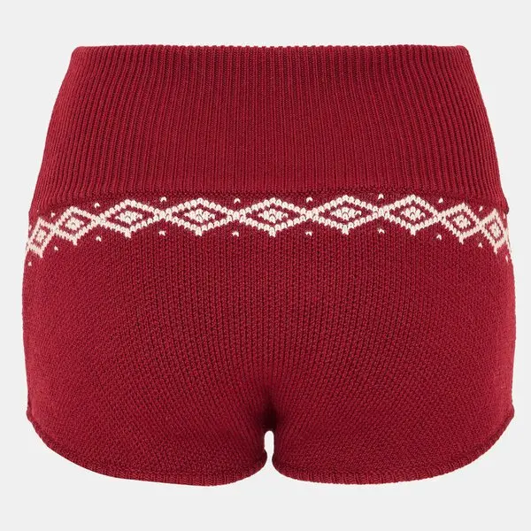 Magda Butrym Checkered Knit Shorts