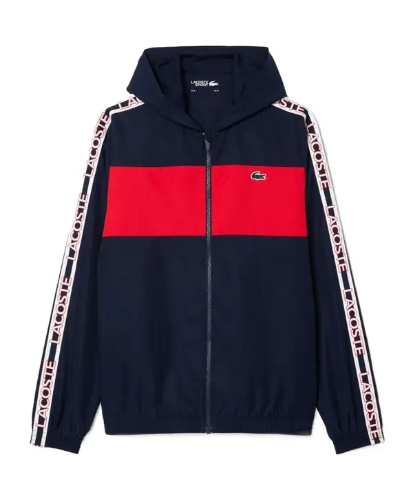 Lacoste Color Blocked Striped Track Jacket