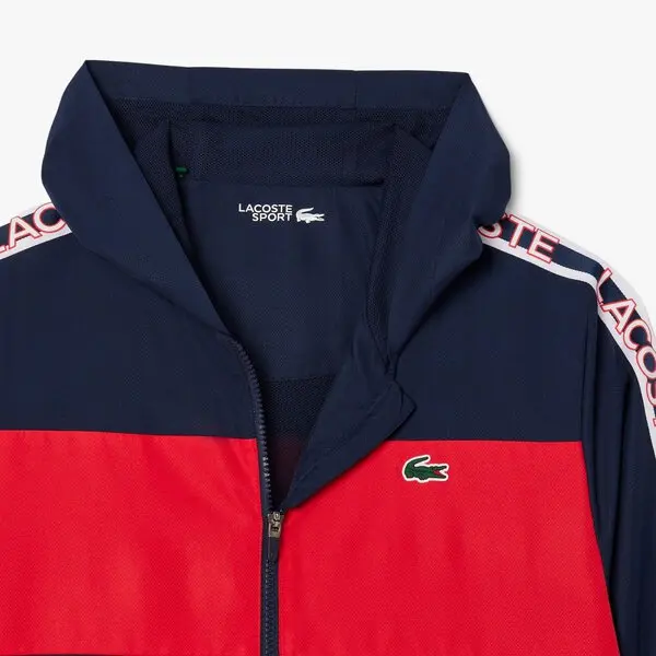 Lacoste Color Blocked Striped Track Jacket