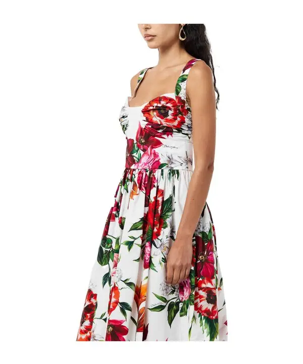 Dolce & Gabbana Floral Print Midi Dress